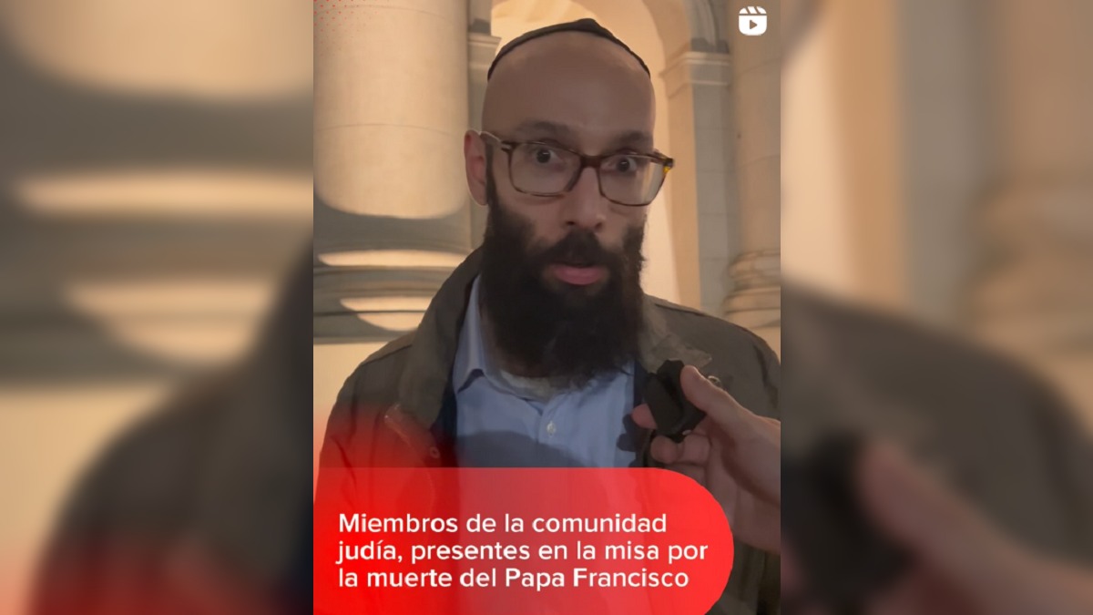 Miembros de la comunidad judía, presentes en la misa por el Papa ...