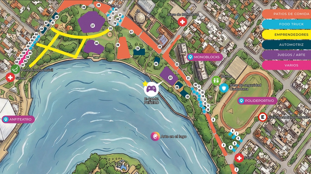 Ya está disponible el mapa del Recorrido Peñero 2026 - Villa María Ya